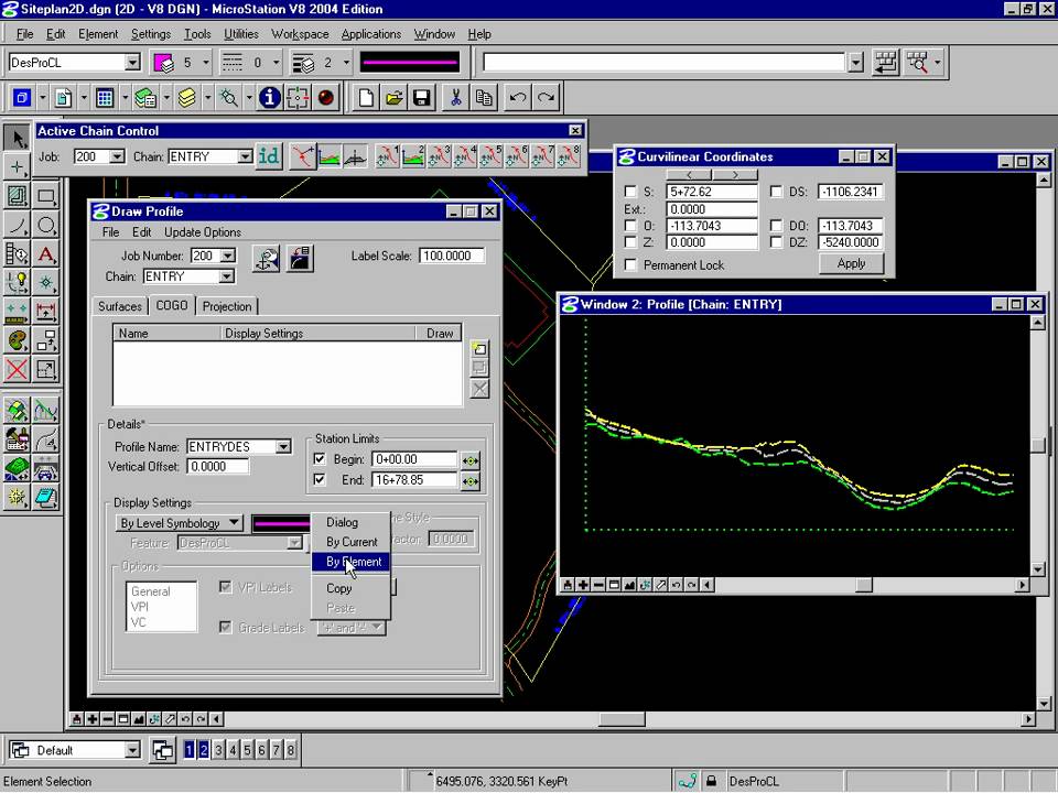 Draw Profile - COGO - YouTube