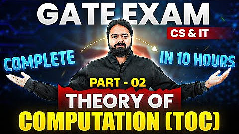 GATE 2025 | Complete Theory Of Computation | TOC | GATE 2025 CSE Preparation - YouTube