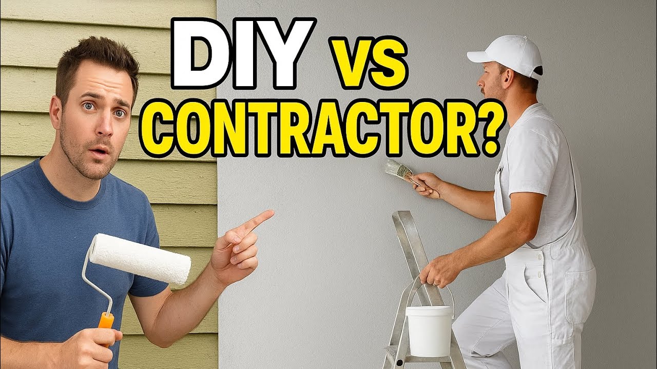 House Painting Project Begins! (DIY vs Contractor – Phase 1) - YouTube