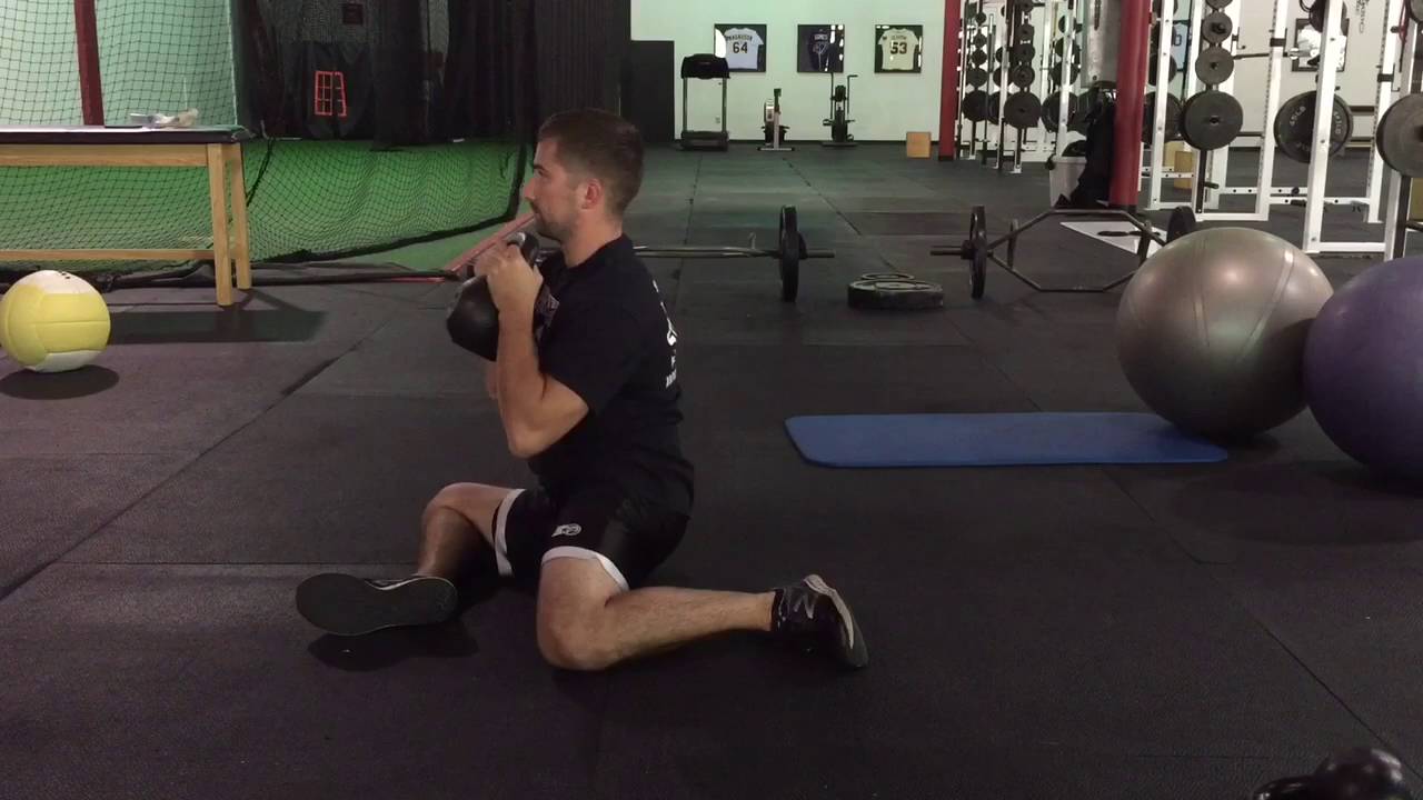 Seated KB Hip ER/IR - YouTube