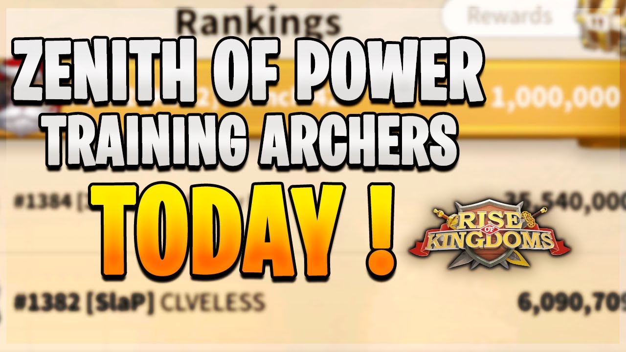 We Trained 1 Million Points for Zenith of Power Closer to 100M Goal Big ...