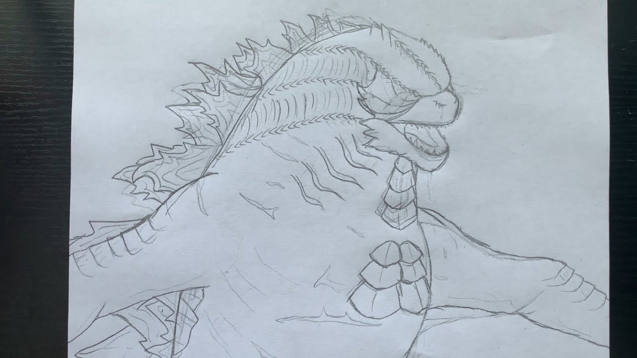 How to draw Godzilla (Charging Energy)Godzilla X Kong The New Empire ...