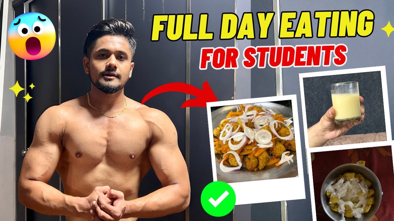 Full Day of Eating for Students | Bulking Diet for Students - YouTube