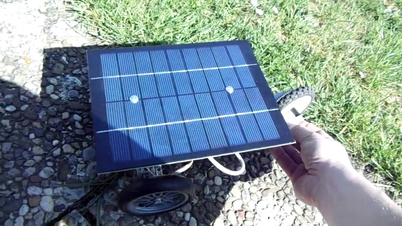 Lego Solar Car - Demo of shade on solar panel - YouTube