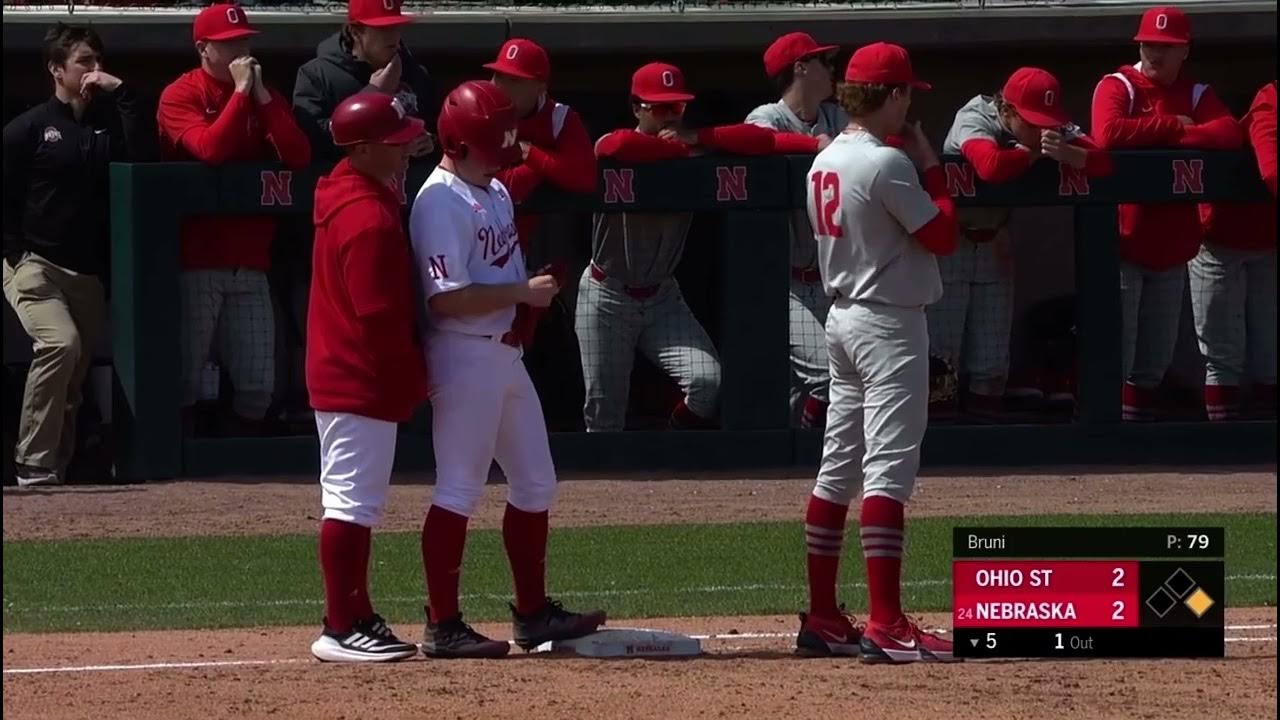 Dylan Carey 2 run home run Nebraska Husker Baseball 4/6/24 vs Ohio State #huskers #nebraska ...