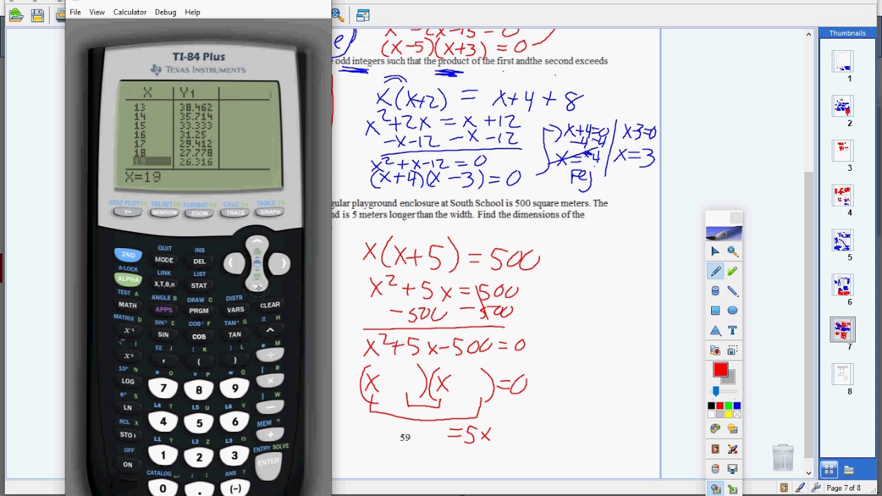Algebra 1: Unit 7 Lesson 12 review part 3 - YouTube