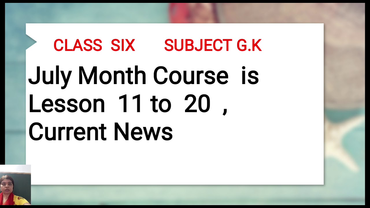 CLASS SIX Gk YouTube class-six-gk-youtube