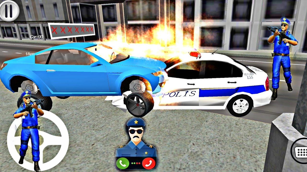 The police car catch the car police simulator 🚨 Android gameplay - YouTube