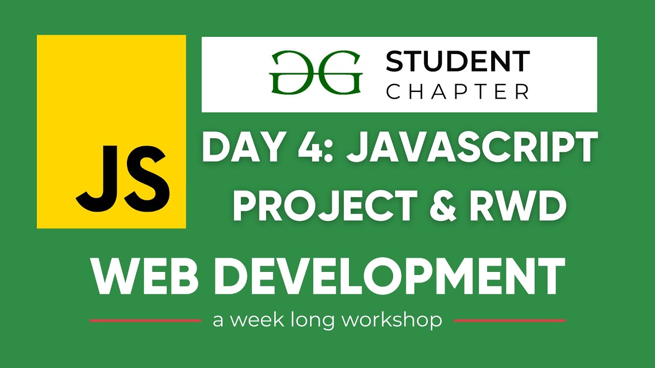 JavaScript Project and RWD | Web Development Workshop | Day 4 - YouTube