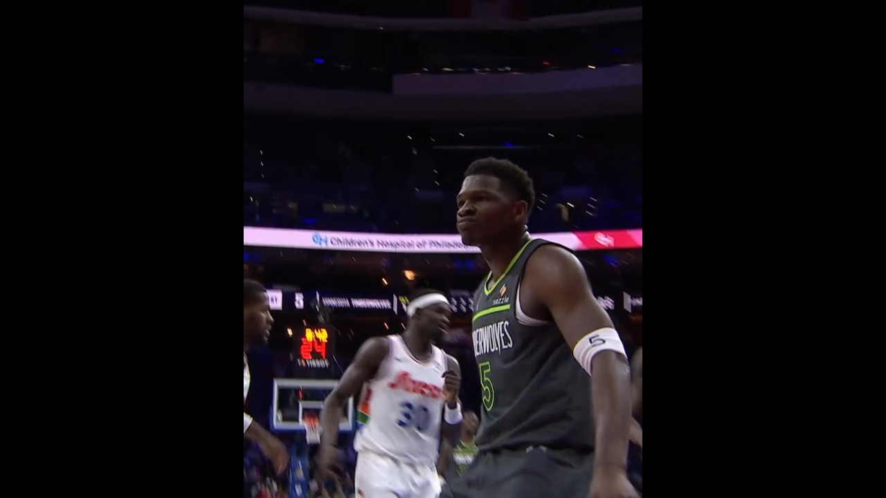 ANT ADDS ANOTHER POSTER TO HIS COLLECTION #dunk #edward #basketball # ...