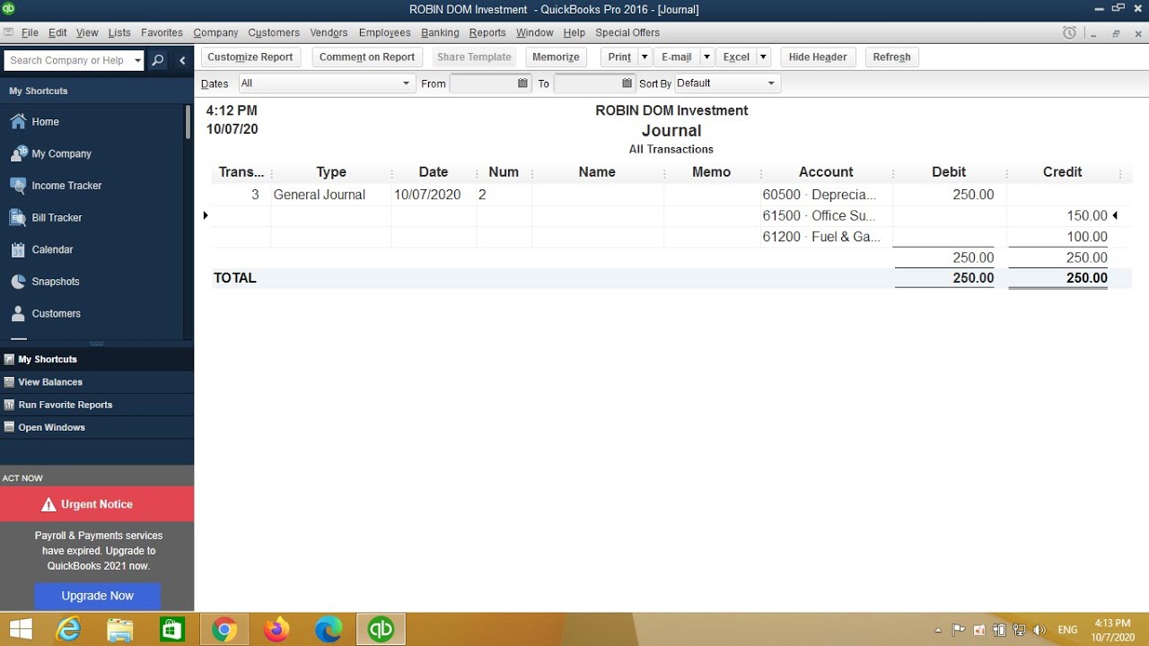 How To make General Journal Entries And Delete It In Quickbook 2016 how-to-make-general-journal-entries-and-delete-it-in-quickbook-2016