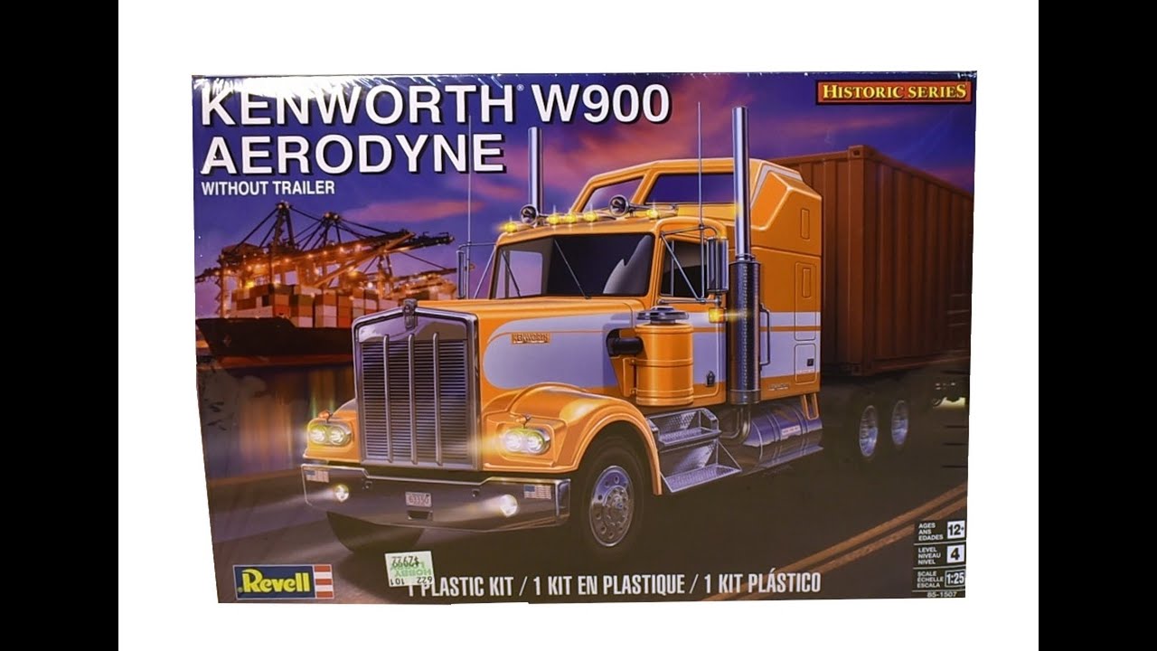 ADDING THE DECALS TO THE REVELL KENWORTH W900 AERODYNE - YouTube