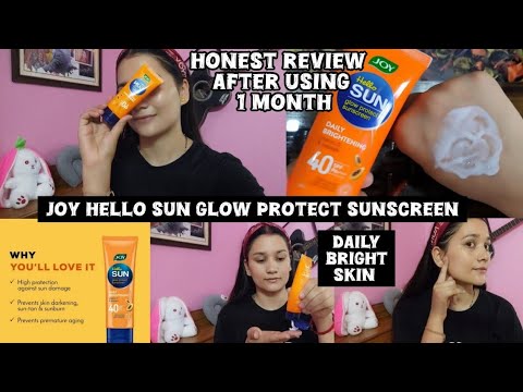 Joy hello sun glow protect sunscreen || joy spf 40 sunscreen|| joy ...