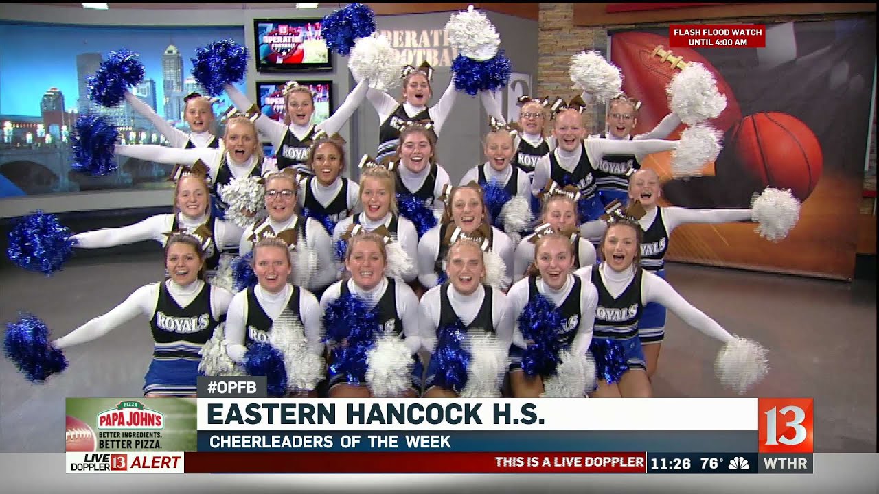 Cheerleaders of the Week - Eastern Hancock - YouTube