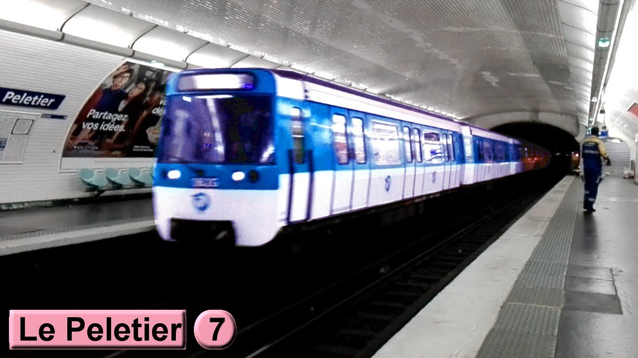 Le Peletier | Ligne 7 : Métro de Paris ( RATP MF77 ) - YouTube