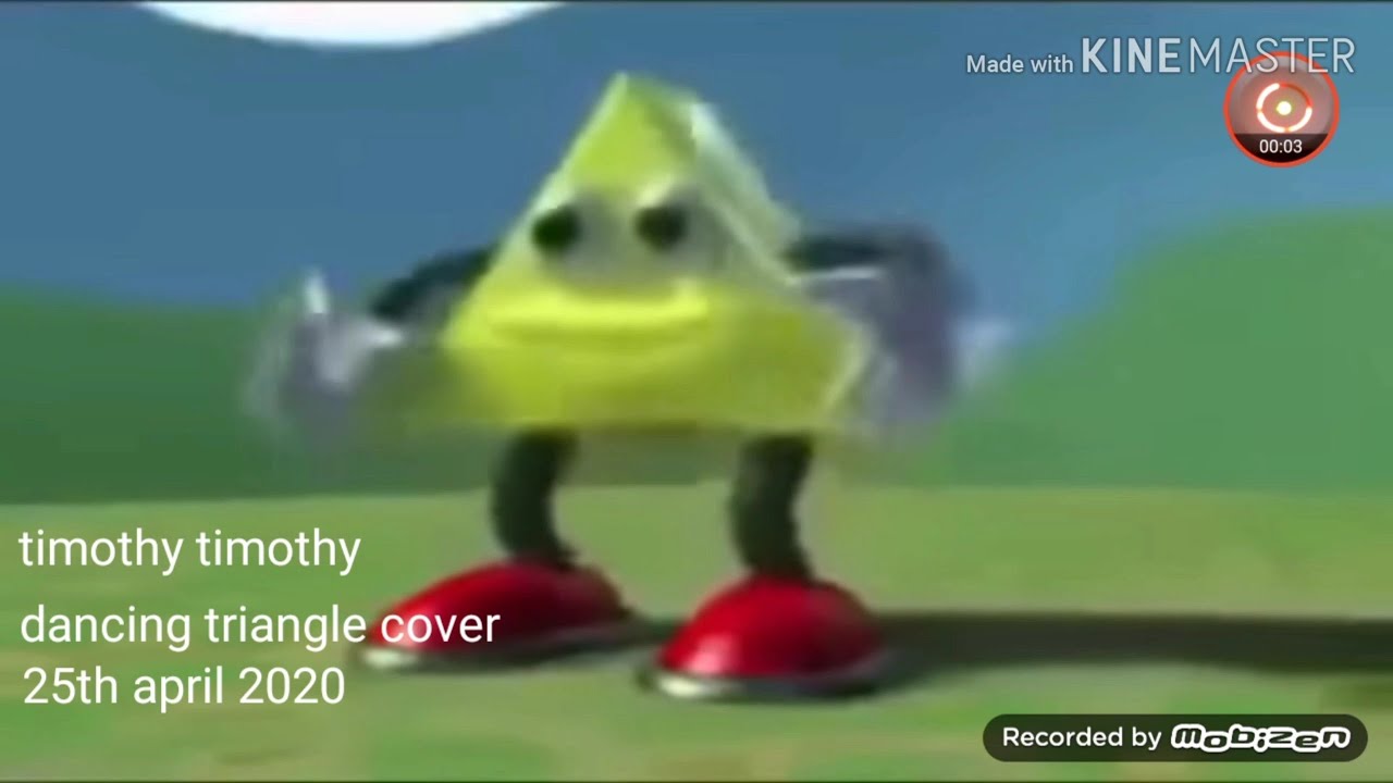 Dancing Triangle dances to Timothy Timothy song #roadto100 - YouTube