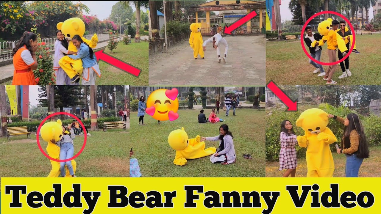 Teddy Bear ️ Fanny Prank Video 🔥 Prank On Cute Girls 👌 ️ Irritating