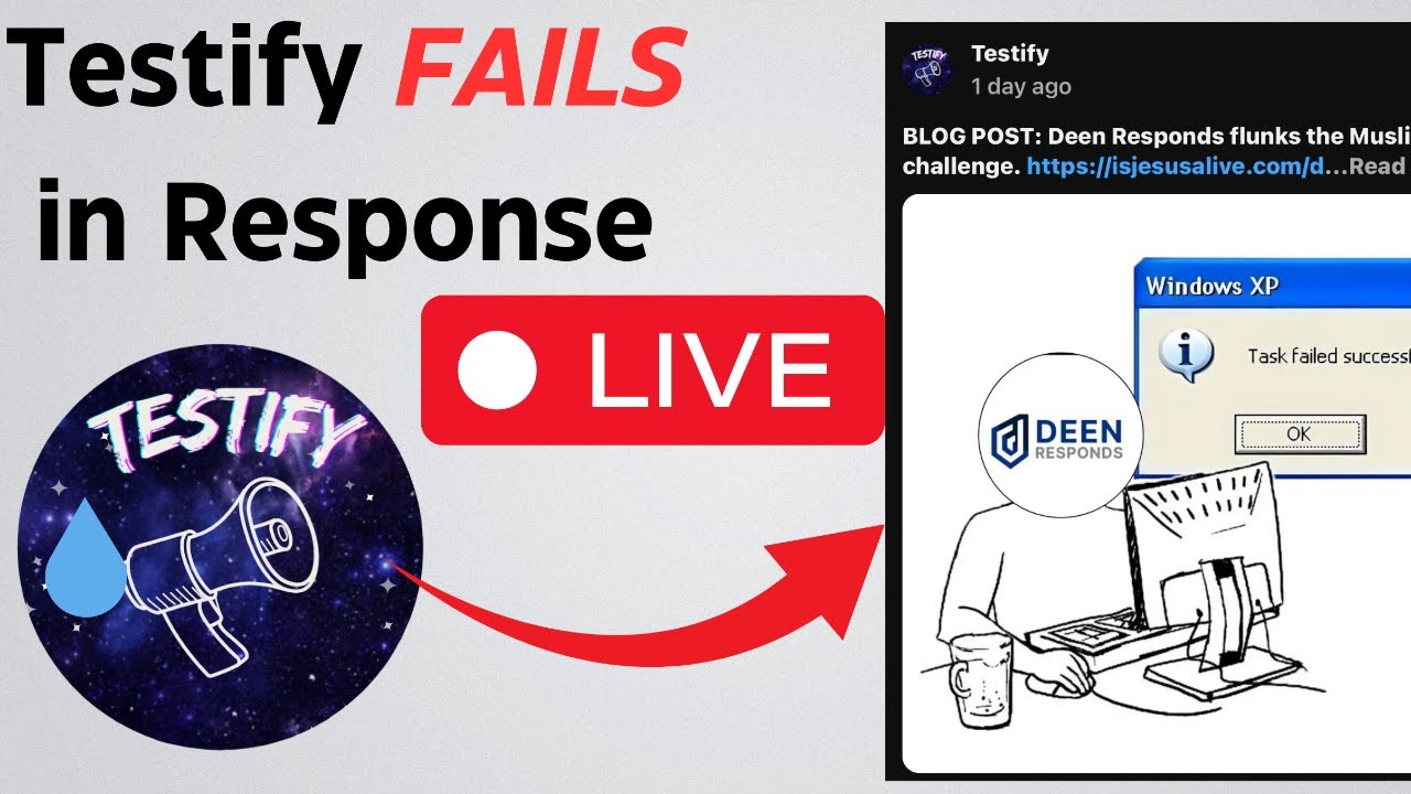 Testify FAILS at Defending his Argument (Live) - YouTube