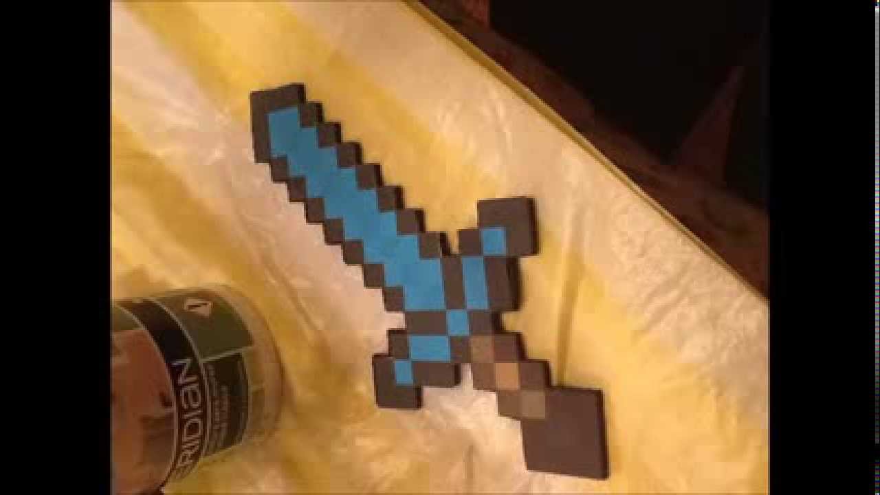 Como hacer una espada de diamante |Minecraft| - YouTube