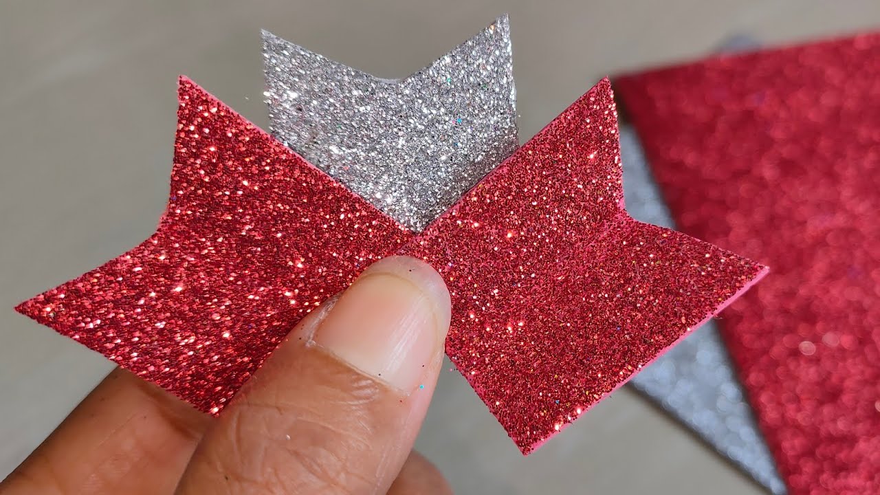 DIY Christmas decor/Christmas ornament Tutorial/Glitter foam sheet ...