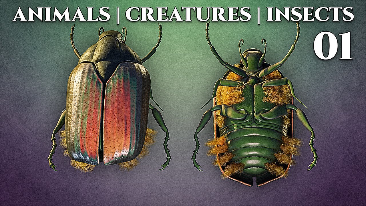 Animals - Creatures - Insects / 01 - Blender 2.82 - YouTube