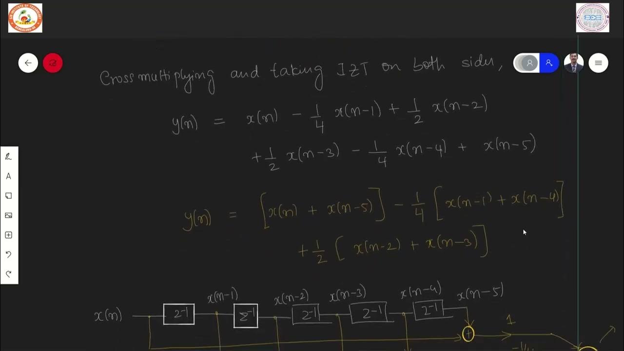 Dsp Module 3 Realization Of Fir Filters Direct Form Cascade Youtube