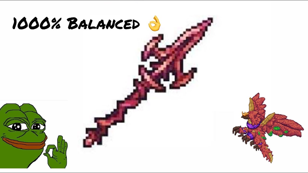 The Terraria Scarlet Devil Is Definitly Balanced - YouTube