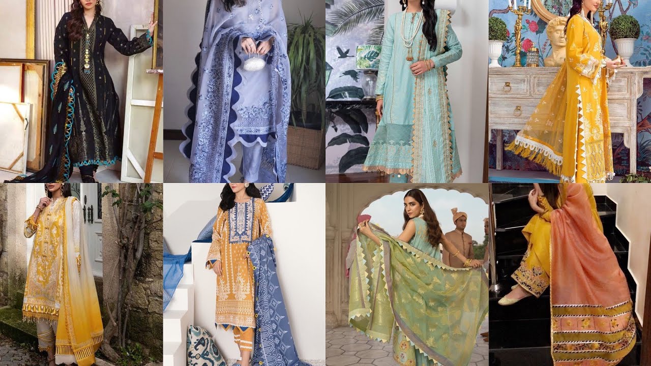 New Dupatta Designs 2023, Latest And Trendy Dupatta Design Ideas, Lawn ...