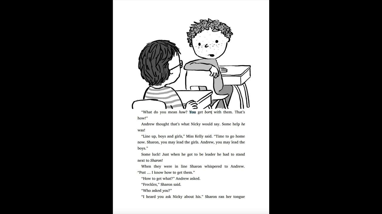 Freckle Juice by Judy Blume Chapter 1 - YouTube