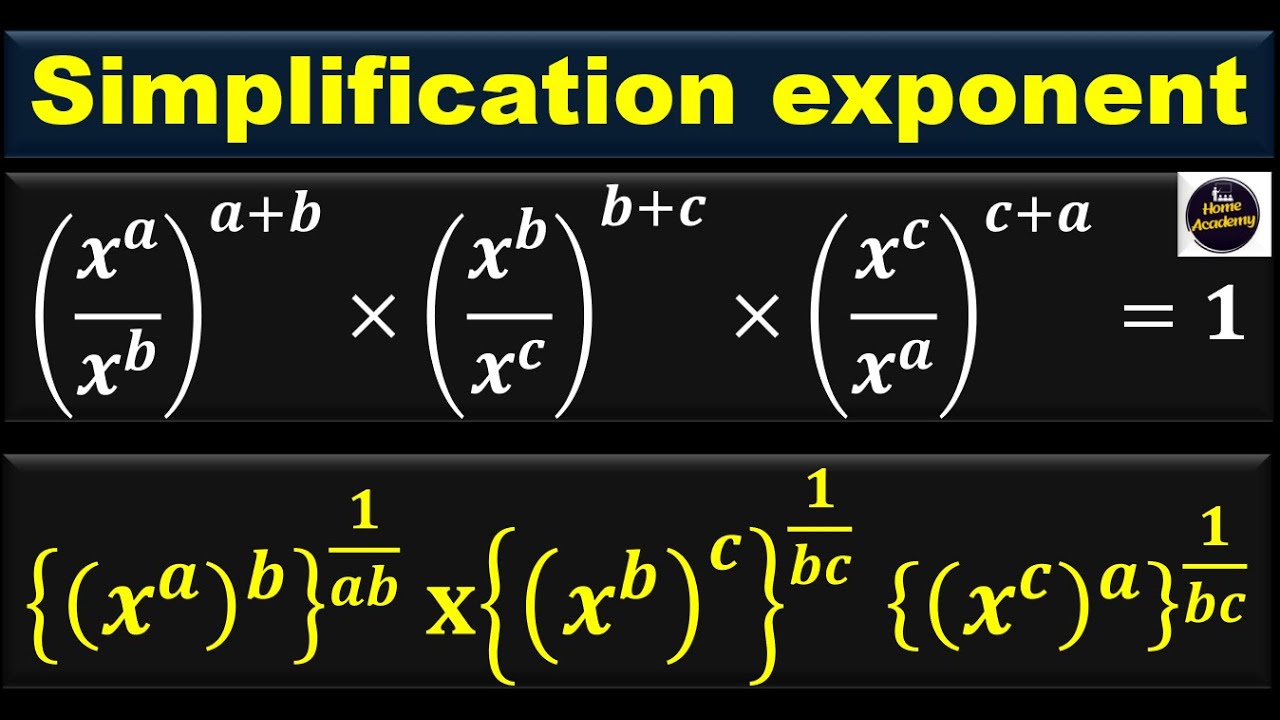 A Nice math Olympiad simplification of exponent #olympiad #mathematics #maths #exponents # ...