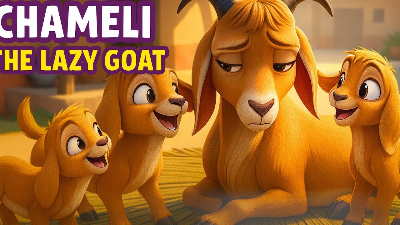 Chameli The Lazy Goat#Moral Cartoon for Children# Funny Cartoon for ...