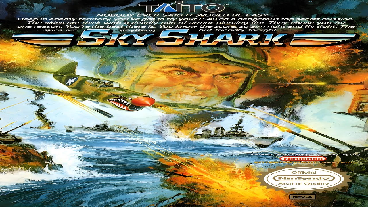 Sky Shark - Nintendo 1989 (NES) (Renewed) : Video Games Videojuegos 4K ...