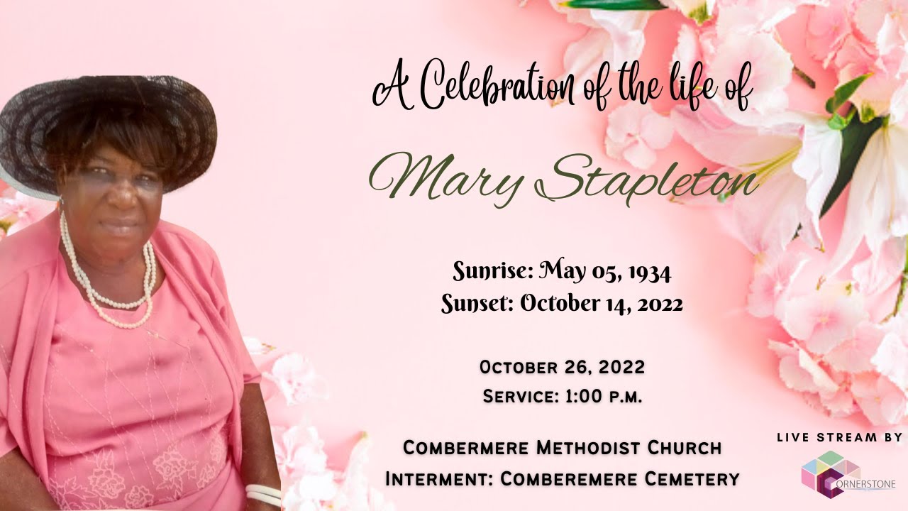 A Celebration of the life of Mary Stapleton - YouTube