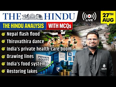 The Hindu Analysis | 27th August 2026 | The Hindu Newspaper  - Practice Questions | Prashant Sir