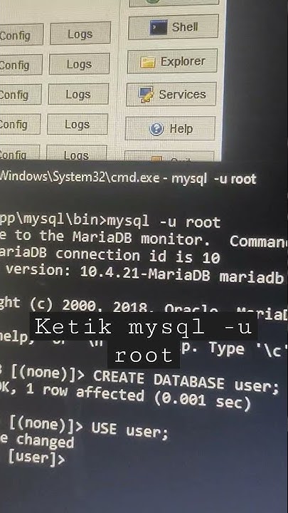 Cara Membuat Database di Mysql #Shorts #indonesia #selalu #shortsvideo ...