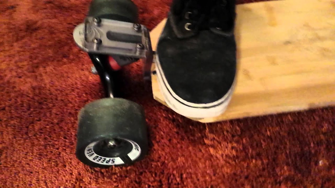 Polycarbonate longboard brackets - YouTube