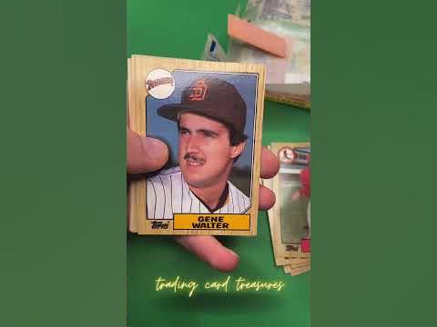 1987 Topps Baseball Card Pack Opening - Youtube