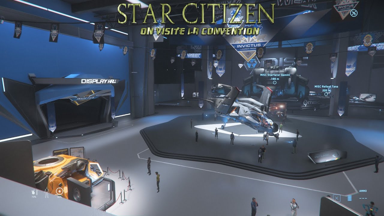 Star citizen on visite la convention - YouTube