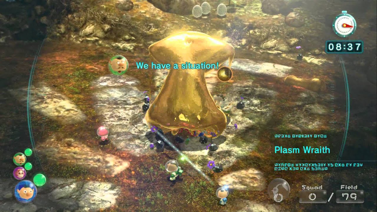 Pikmin 3 Boss Mode 06 Plasma Wraith - YouTube