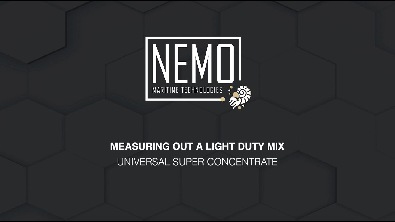 NEMO | Measuring Out Light Duty Universal Super Concentrate - YouTube
