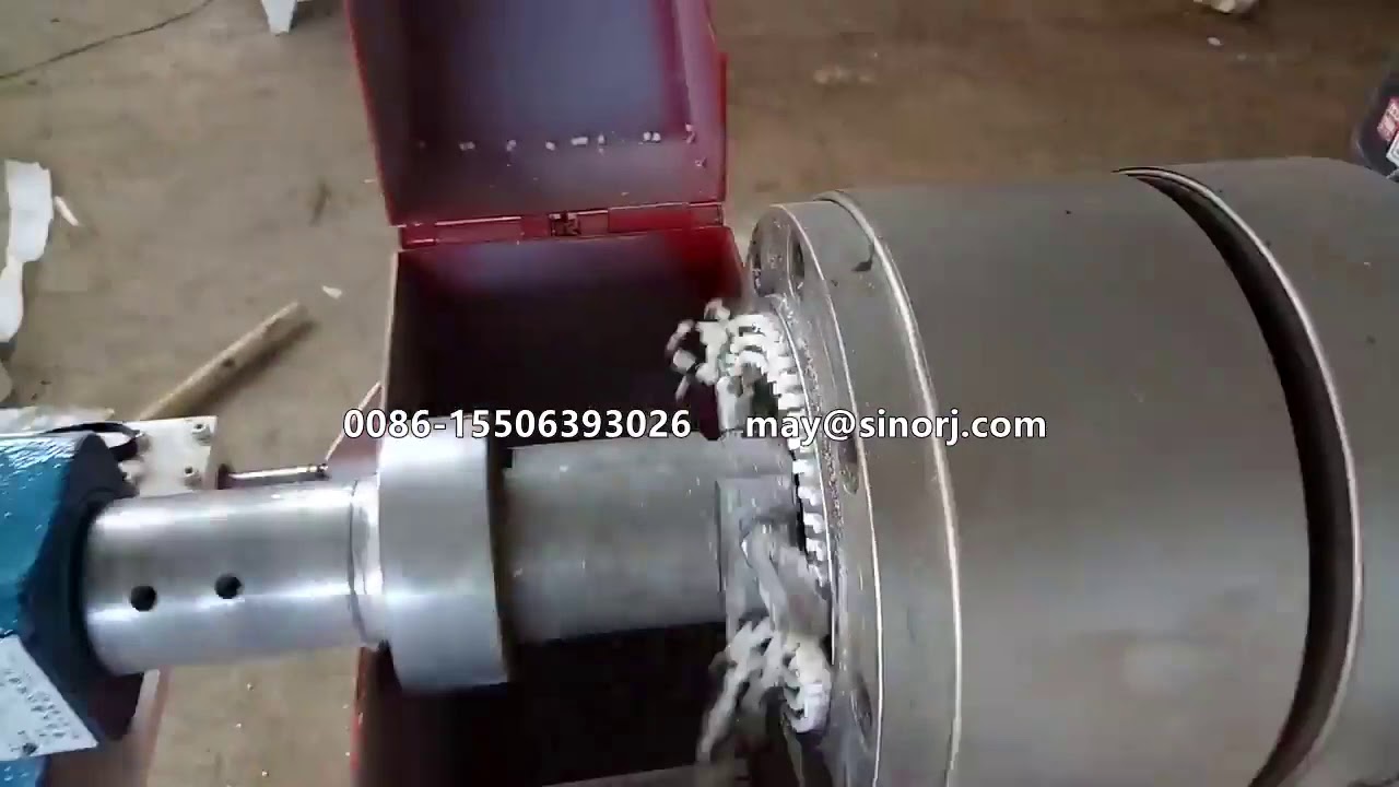 PVC granule making machine - YouTube
