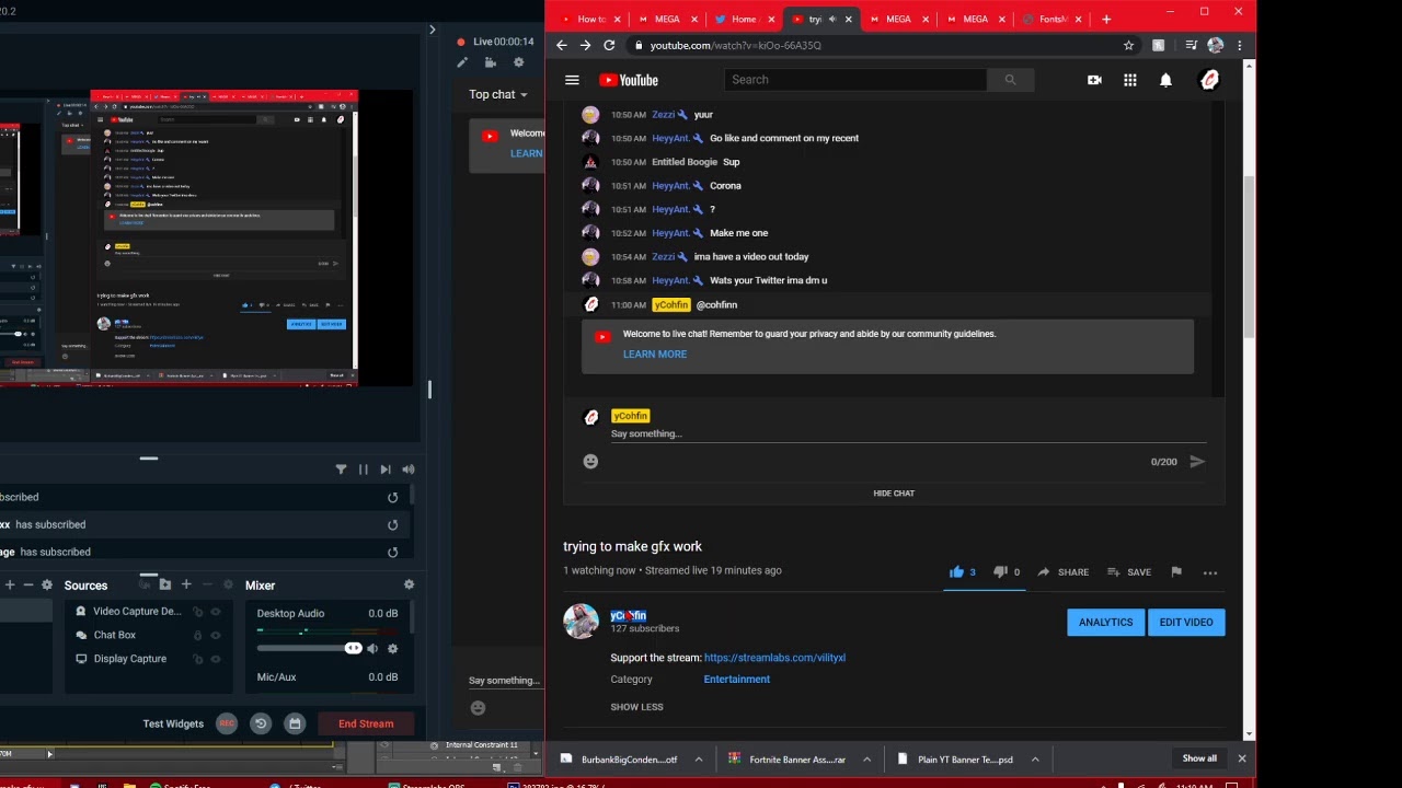trying to make gfx work - YouTube