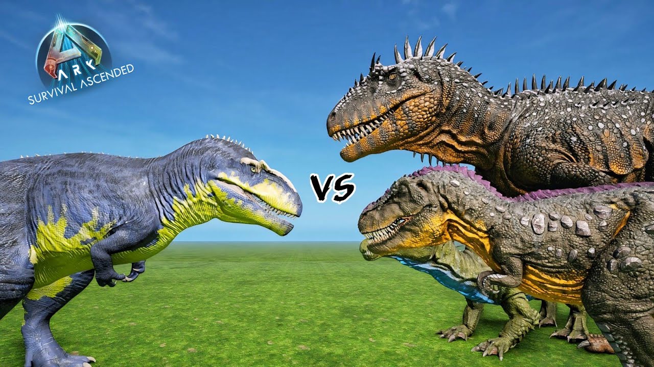 MAPUSAURUS VS ARK ASCENDED DINOSAURS | ARK: SURVIVAL ASCENDED - YouTube