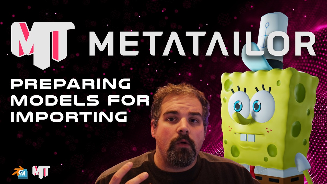 How to Prepare SpongeBob and His Friends for MetaTailor in Maya - YouTube