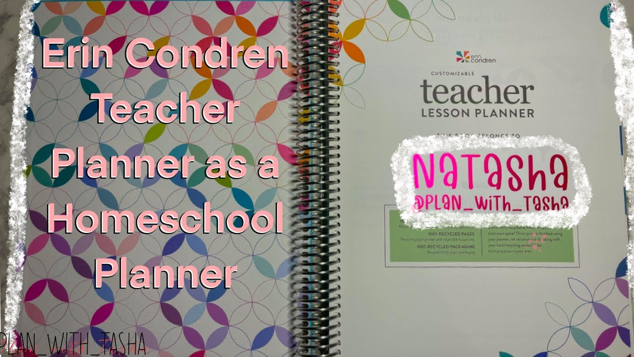 Erin Condren Teacher Planner as a Homeschool Planner - YouTube