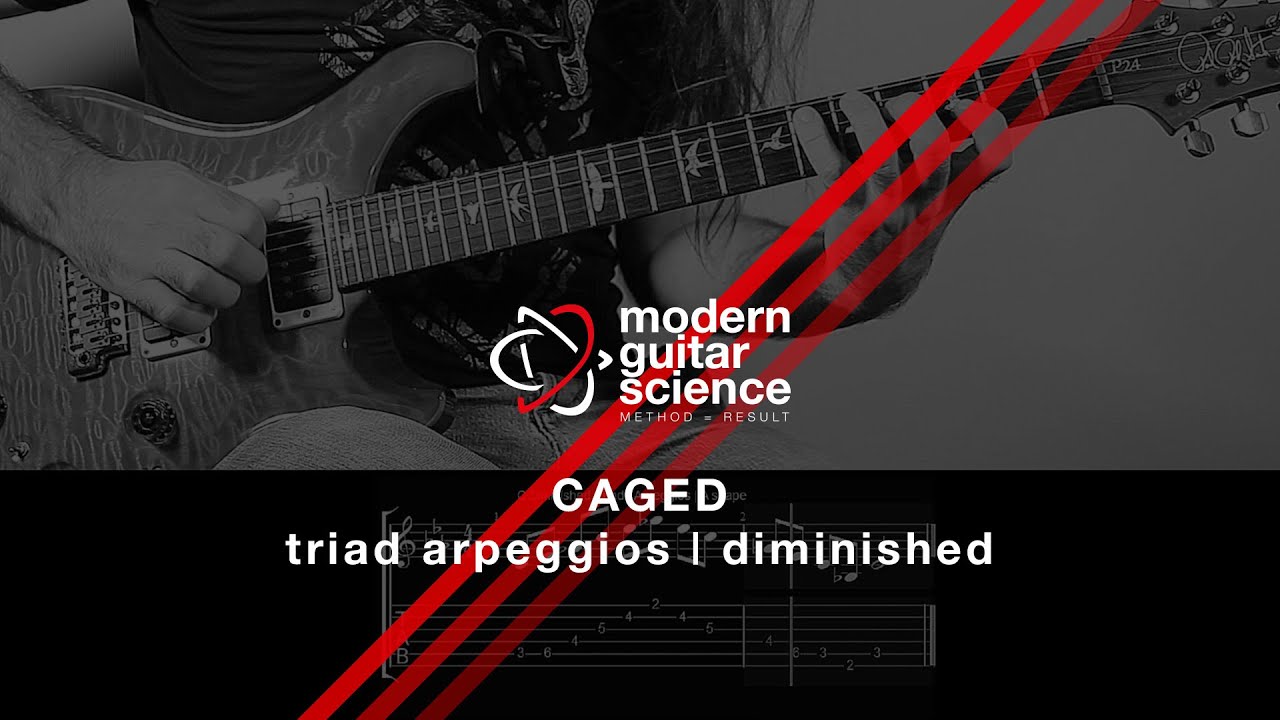 Modern Guitar Science - CAGED Triads Arpeggios | Diminished - YouTube