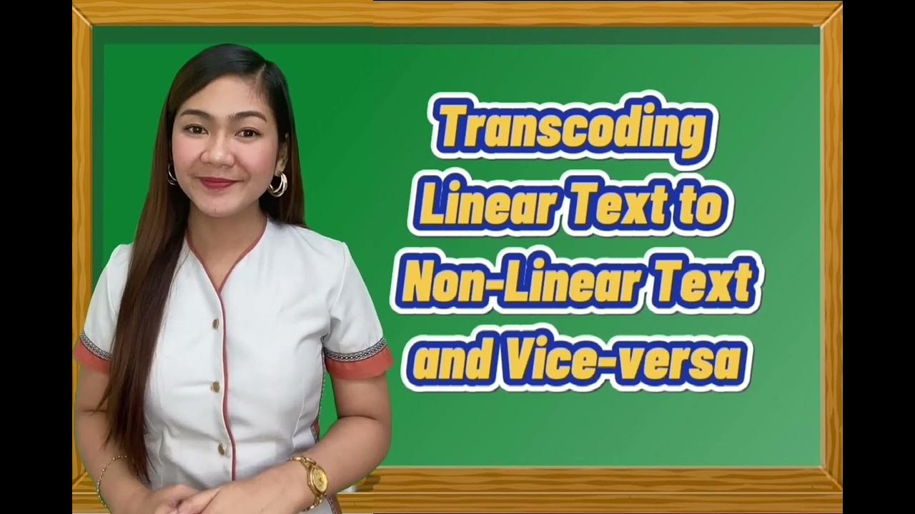 Transcoding Linear Text to Non-Linear Text and Vice-versa - YouTube