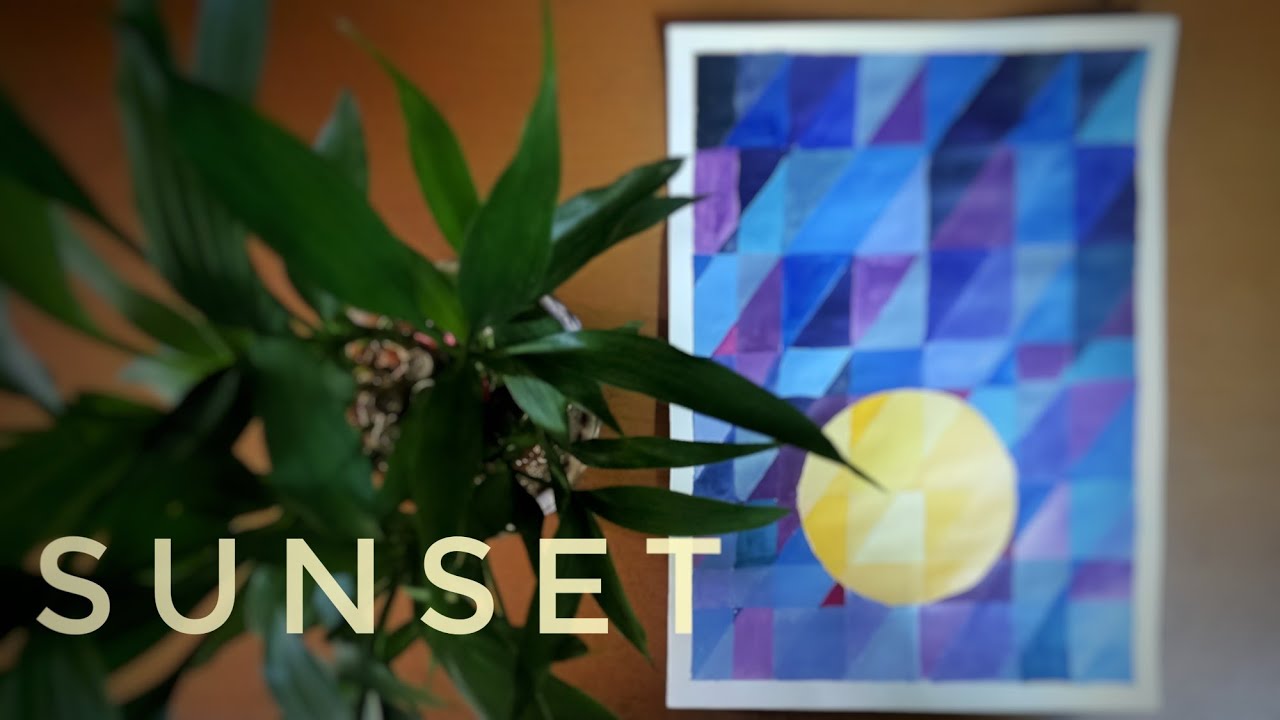 Sunset - Pop Art | Polygon Art | by Artistically Toned - YouTube