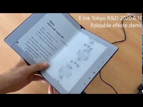 Eink Foldable E-reader/Note-taking Tablet Prototype June 2020 - YouTube