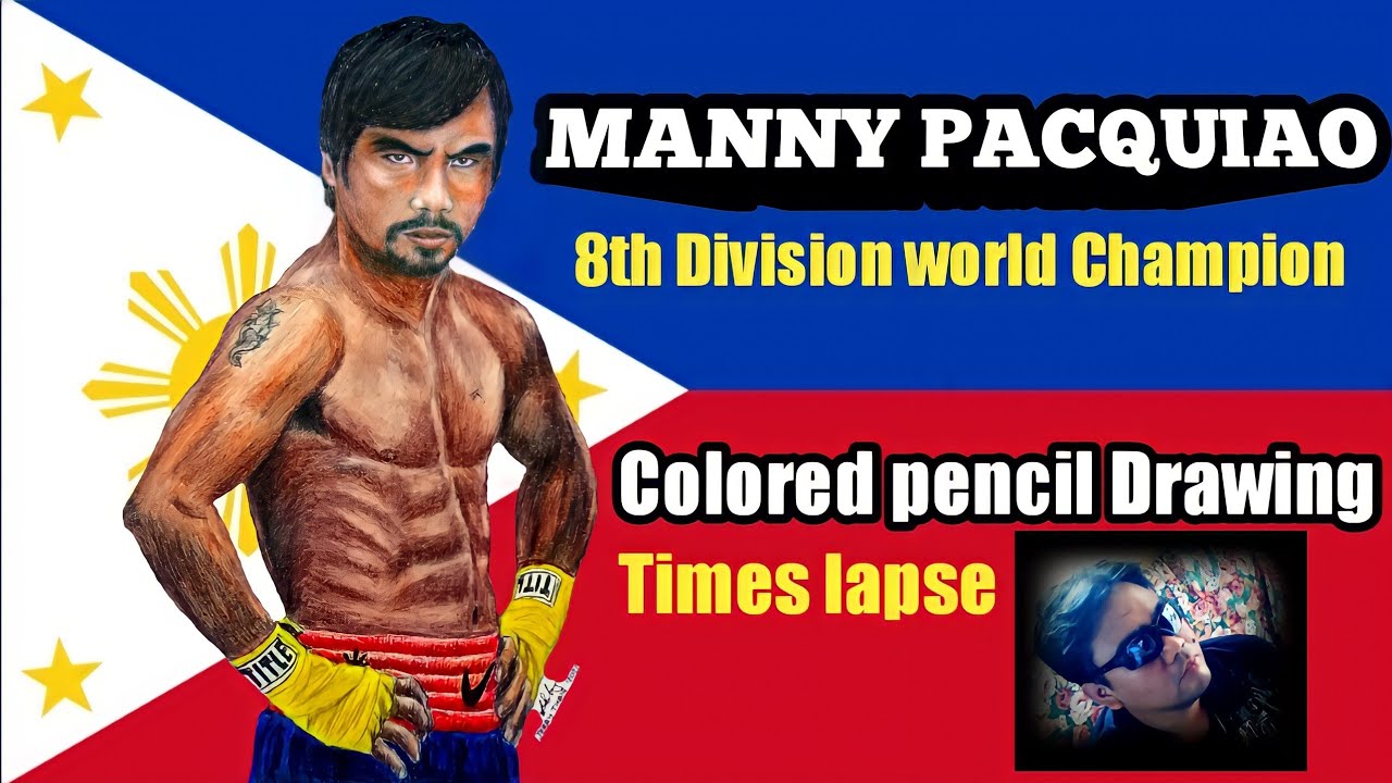MANNY PACQUIAO DRAWING IN COLORED PENCIL TIME LAPSE/JERRY TUBIG - YouTube